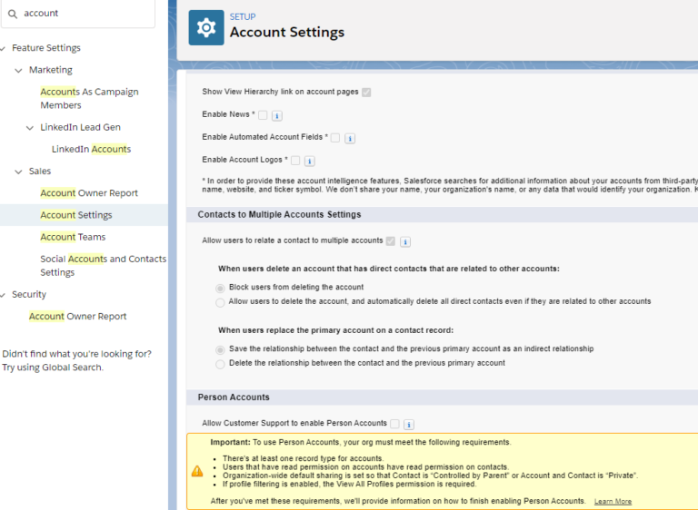 How to view a Person Account Org without Contacting Salesforce Support ...